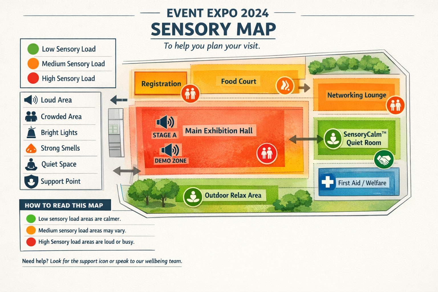 Sensory Mapping and Guides for Events – EventWell®